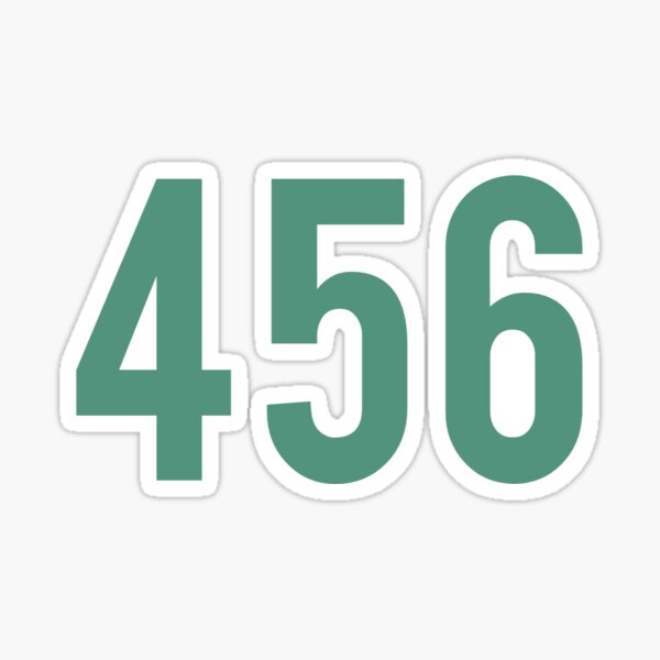 "Player 456" Sticker for Sale by Eljefemilennial | Redbubble