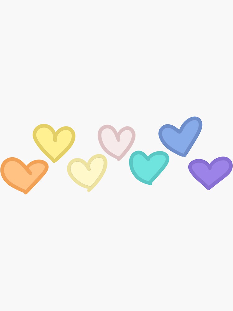 "Genderfaun flag LGBTQ pride hearts sticker" Sticker for Sale by ...