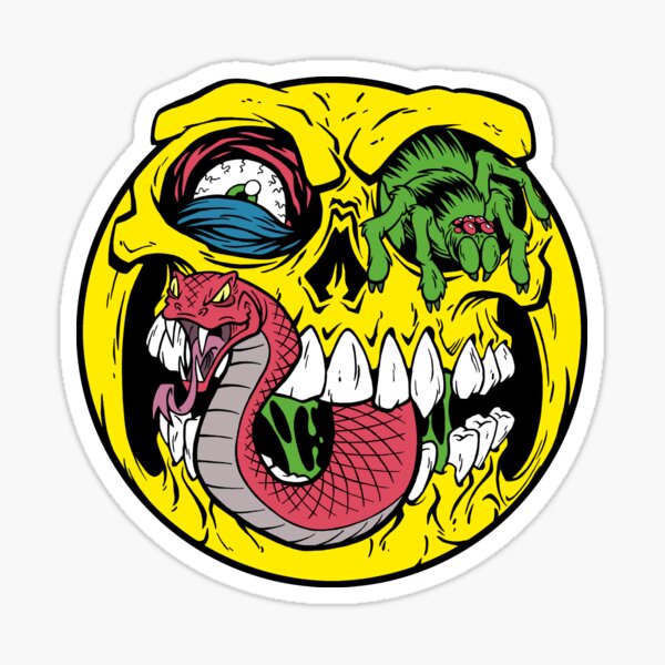 "BONE HEAD" Sticker for Sale by MINION-FACTORY | Redbubble