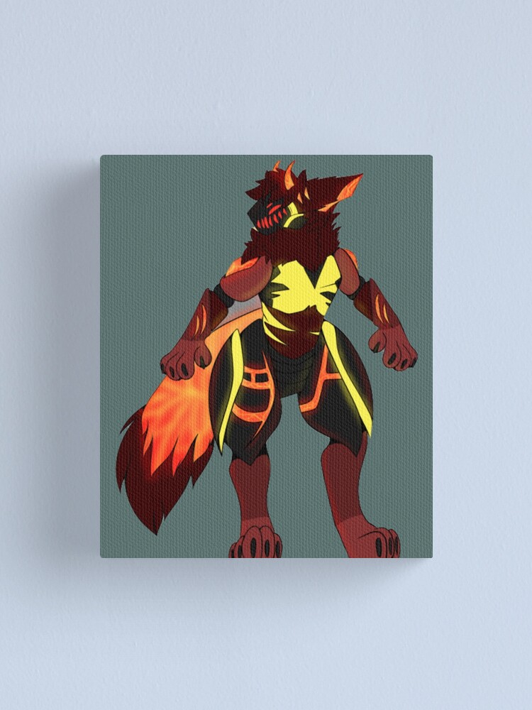 "Protogen.robot, protogen,GIFS " Canvas Print by TangsleyDesigns ...