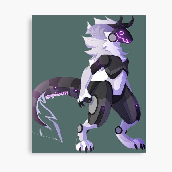 "Protogen.robot, protogen,GIFS " Canvas Print for Sale by ...