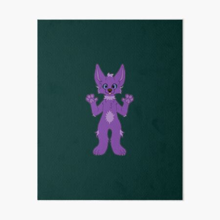 "purple wolf furry " Art Board Print by TangsleyDesigns | Redbubble