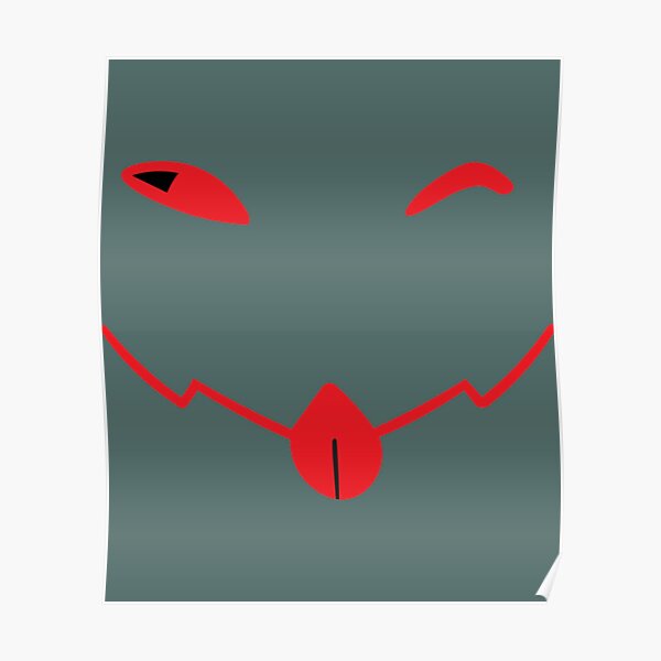 "Red Protogen Funny face " Poster for Sale by TangsleyDesigns | Redbubble