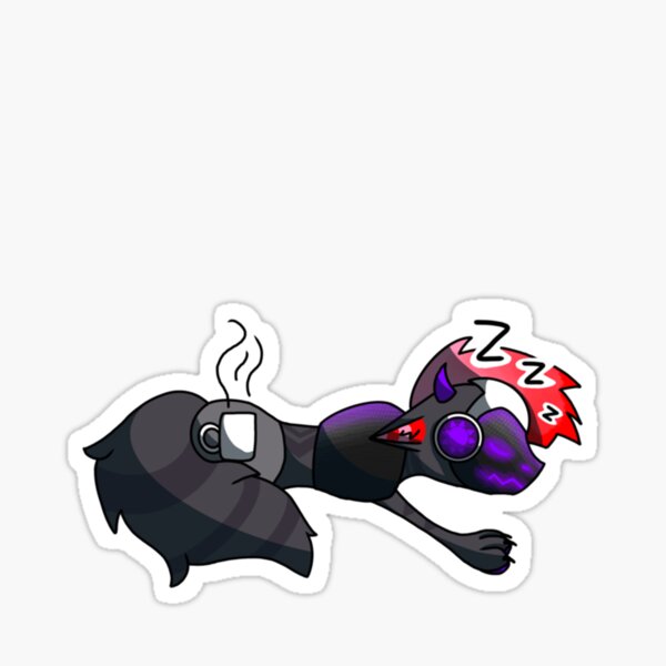 "sleepy protogen " Sticker for Sale by TangsleyDesigns | Redbubble
