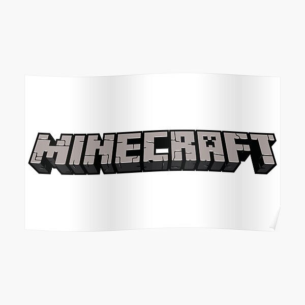 "Minecraft Logo" Poster for Sale by Max-dsign | Redbubble