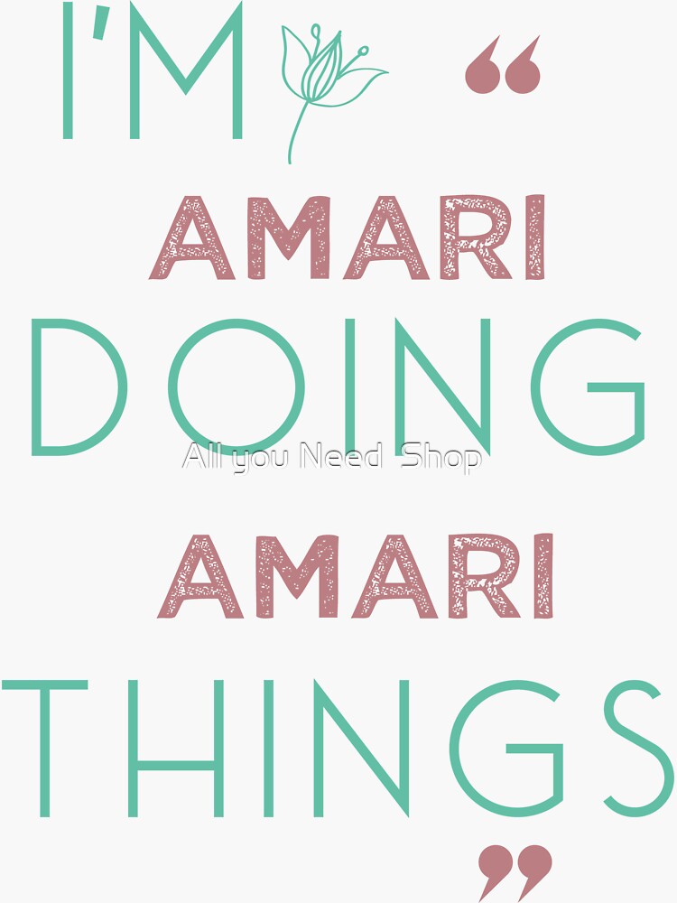 "Name AMARI-I'm AMARI Doing AMARI Things Birthday Gift Idea ...