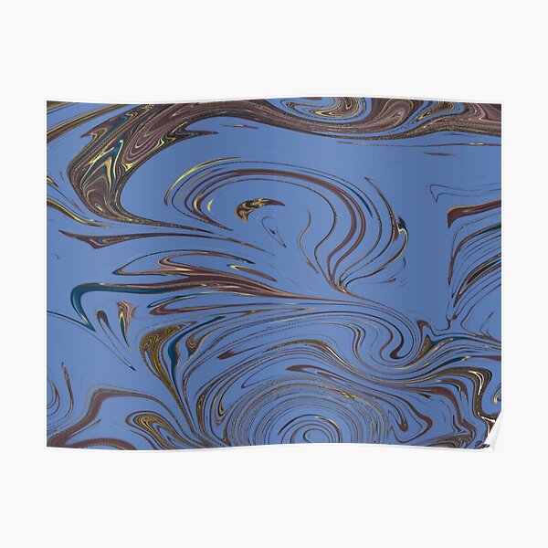 "Blue Whirlpool " Poster for Sale by ArunaArt | Redbubble