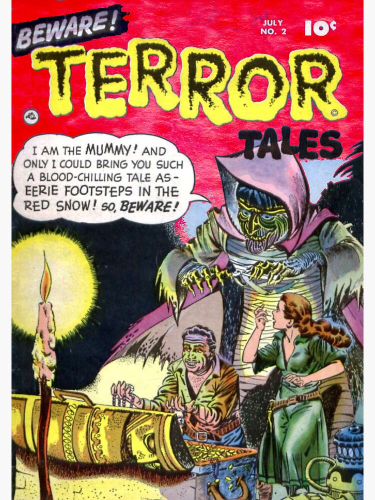 "BEWARE! TERROR TALES #2 Retro Vintage Horror Vintage Comic Book ...