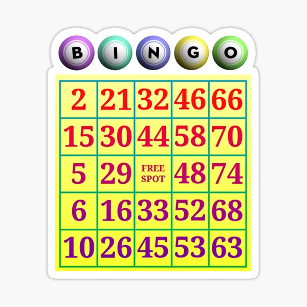 "best play bingo " Sticker for Sale by PrintDesignWall | Redbubble