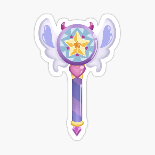 "Star's Wand (final)" Sticker for Sale by LumiSkullgurl | Redbubble