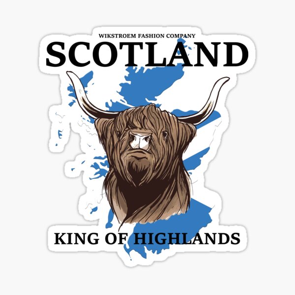 "Scotland Highlands Cattle Europe " Sticker for Sale by Naohiro | Redbubble