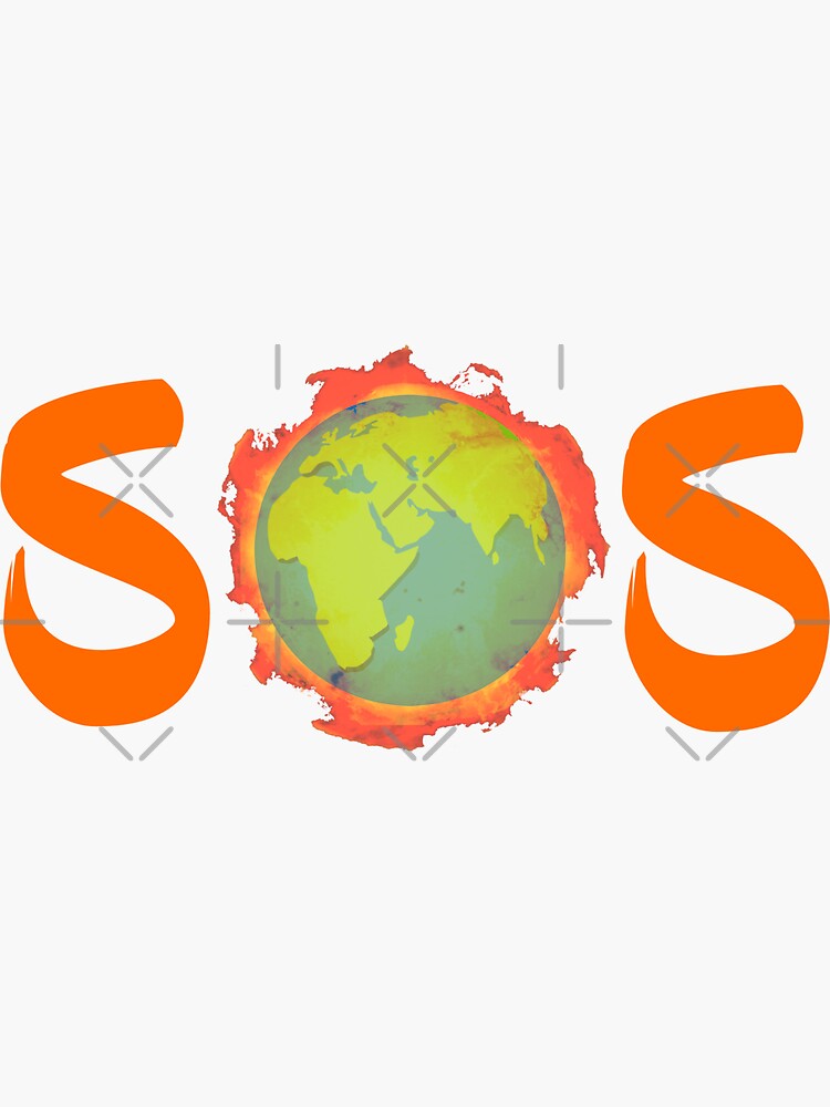 "SOS - Save our Earth - Save our Souls" Sticker for Sale by madrigenum ...