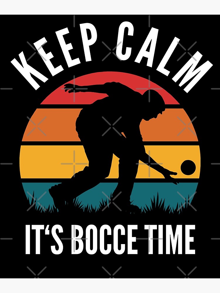 "Funny Bocce Balls Player-Boules Team" Poster for Sale by Club7Studios ...