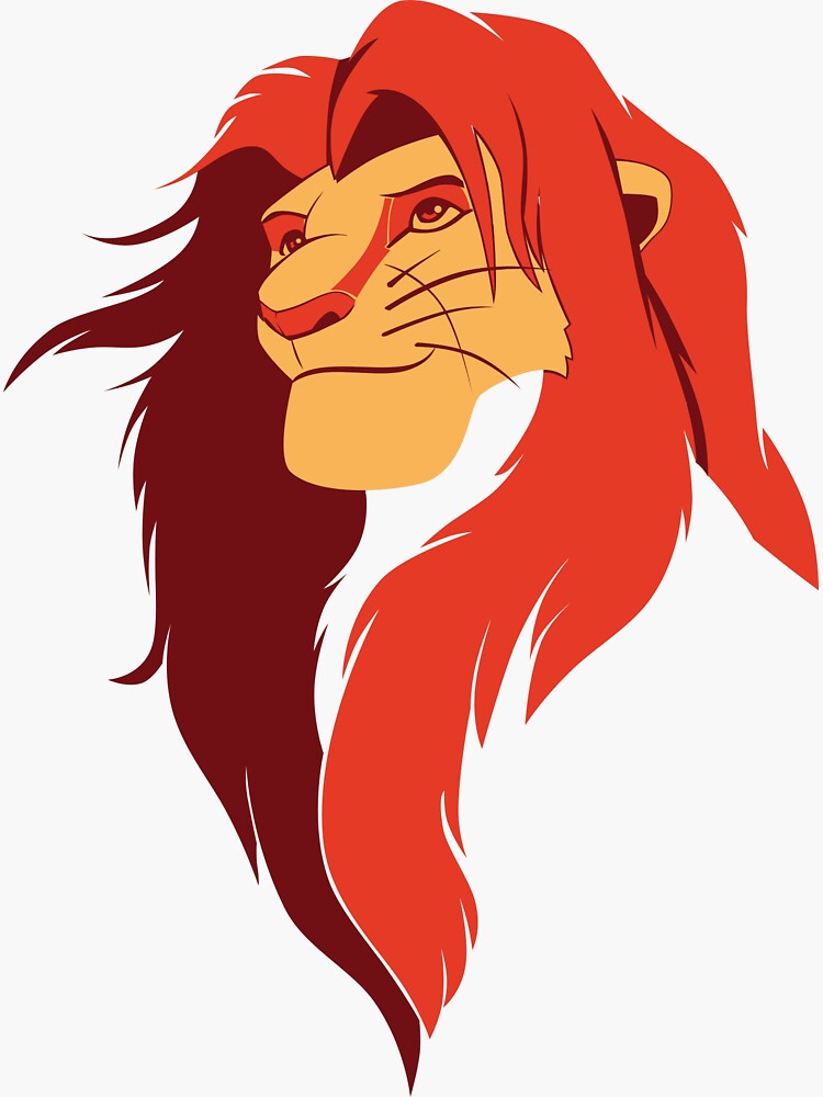 Pegatina «Diseño del vector del rey león» de jrmmsc | Redbubble