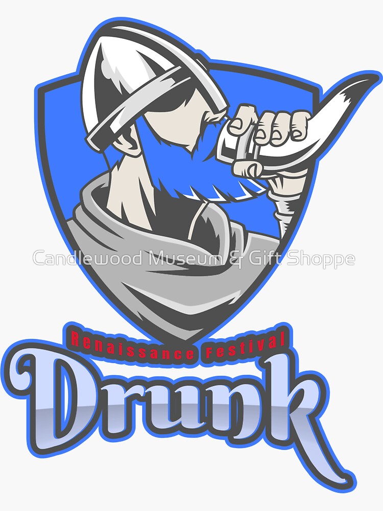 "Renaissance Festival/Fair Rogue/Drunk Mead/Ale/Beer Horn" Sticker for ...