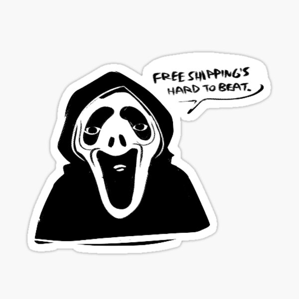 ""Free shipping's hard to beat."" Sticker for Sale by Regularsweater ...