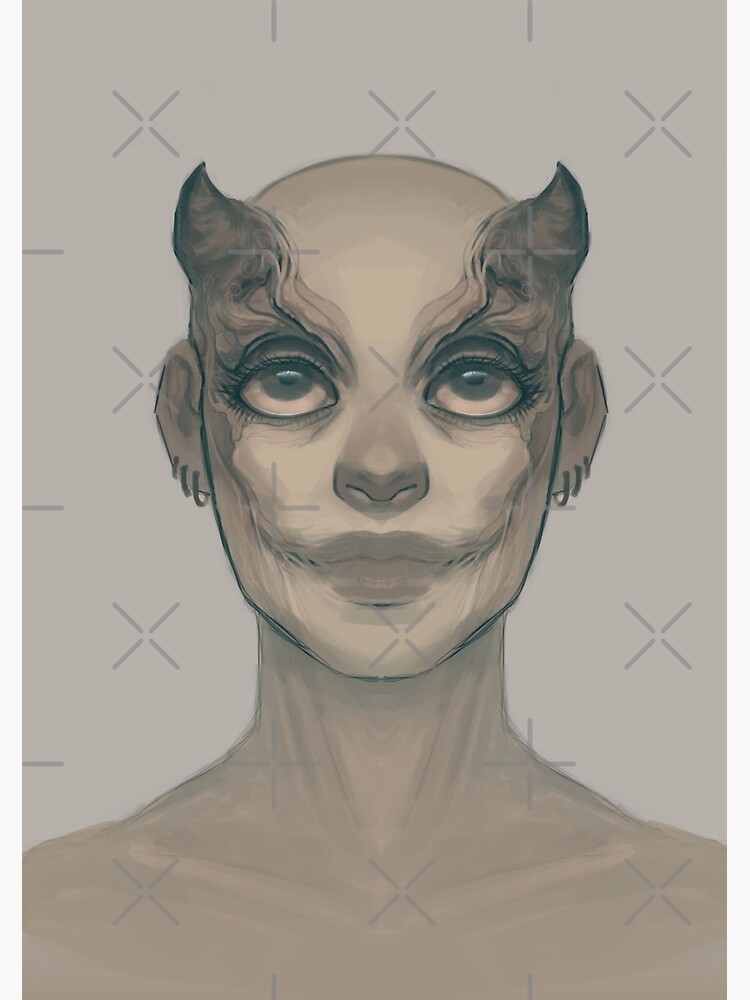 Demon Girl Poster For Sale By Meilov Redbubble