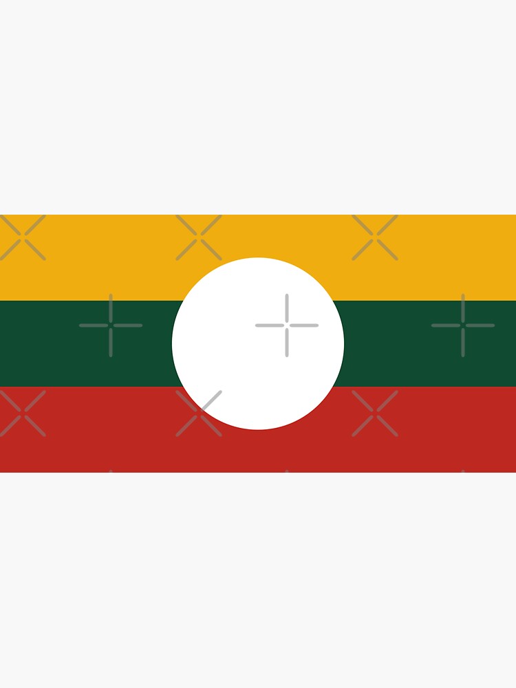 "Flag of the Shan State, Myanmar" Sticker for Sale by mo91 | Redbubble