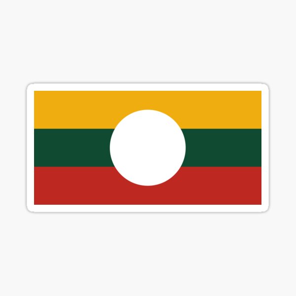 "Flag of the Shan State, Myanmar" Sticker for Sale by mo91 | Redbubble