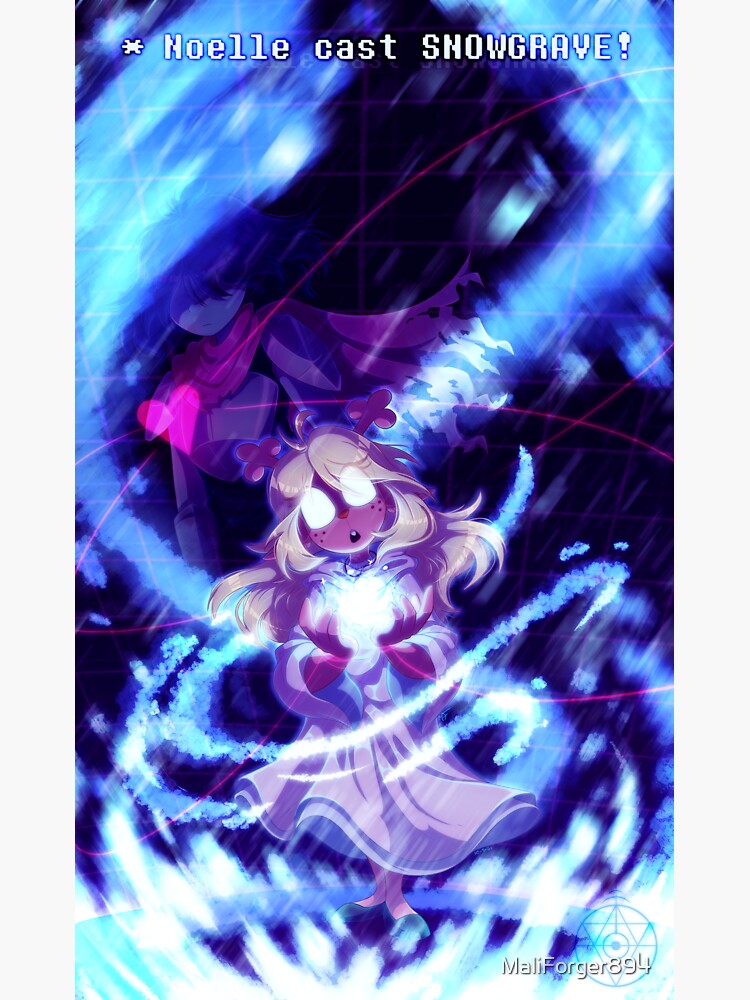 "Deltarune - Snowgrave" Sticker for Sale by MaliForger894 | Redbubble