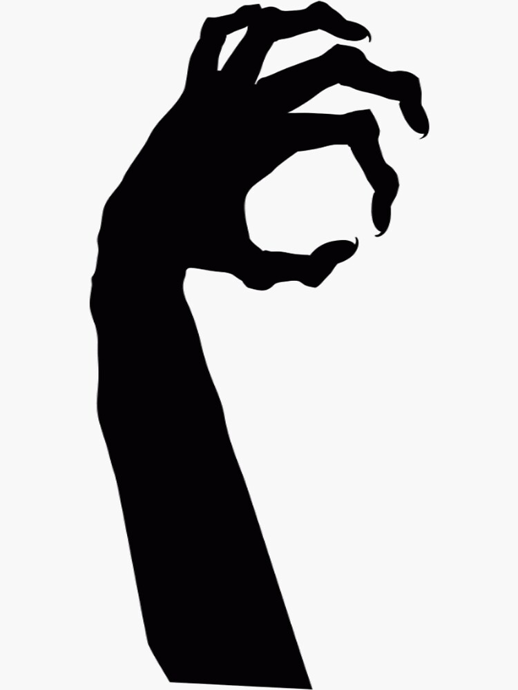 "scary hand drawing" Sticker by M-A-E | Redbubble