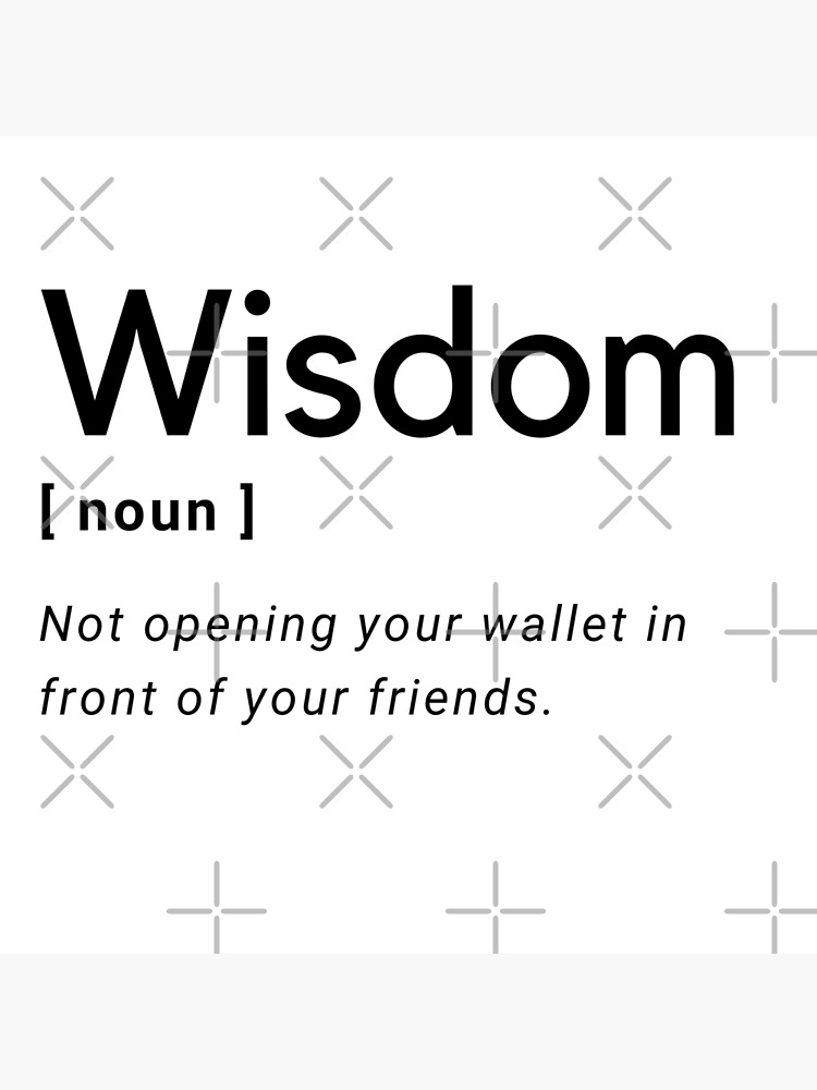 "Wisdom definition" Poster for Sale by Amine-Creation | Redbubble