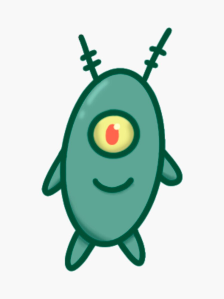 "Cute Plankton" Sticker for Sale by cassie-davidson | Redbubble