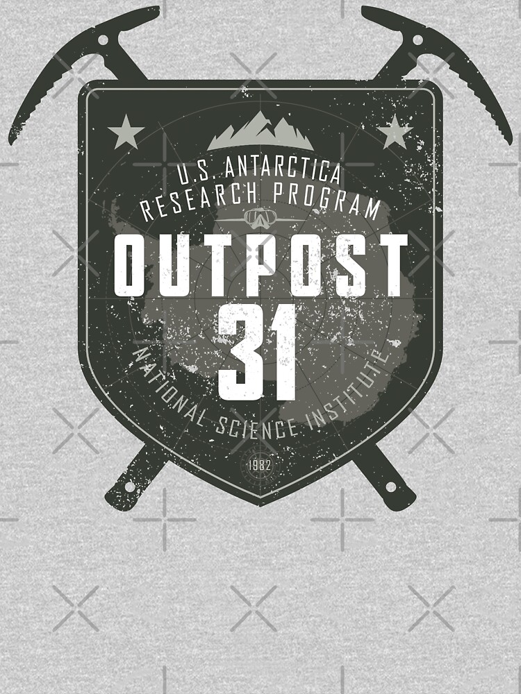 "Outpost 31 (aged look)" T-shirt for Sale by KRDesign | Redbubble ...