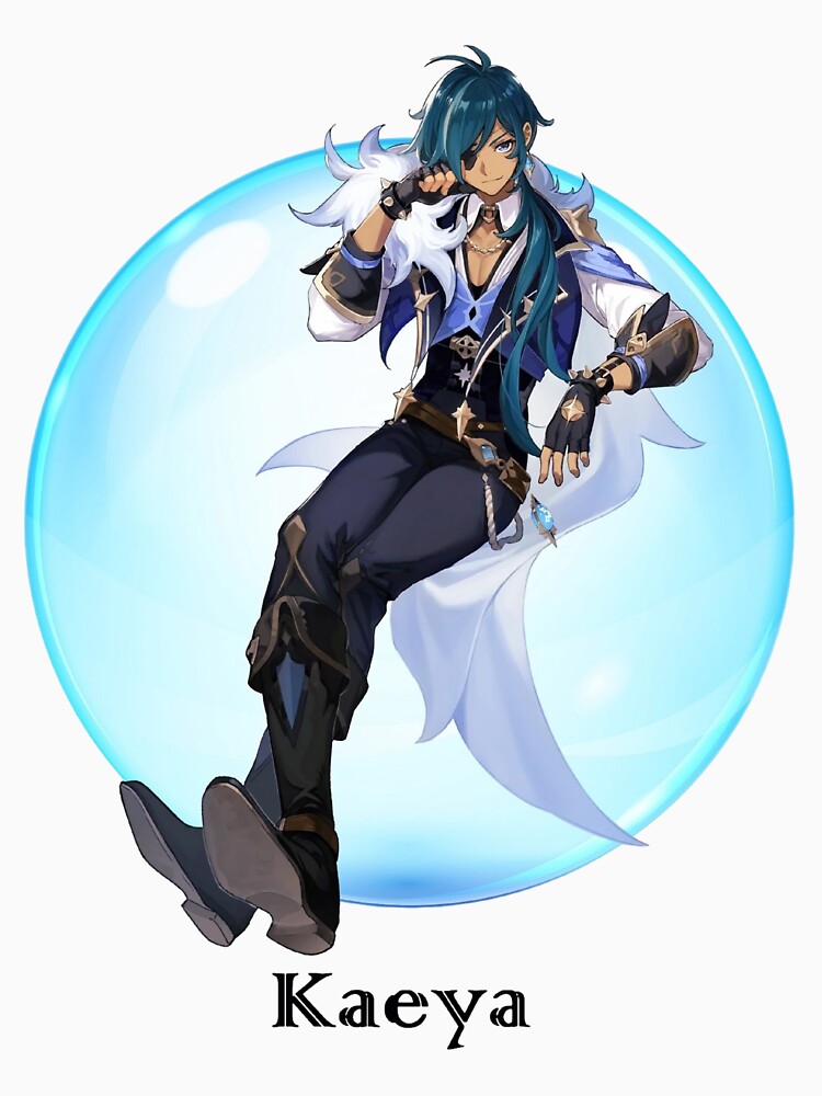 "Kaeya of Genshin Impact Full Body with Magic Orb" T-shirt for Sale by ...