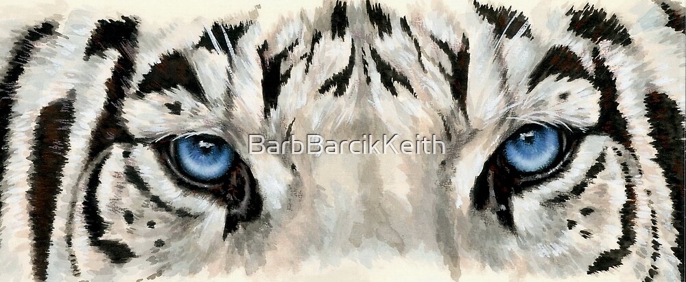 "The Royal White Tiger Wrap" by BarbBarcikKeith | Redbubble