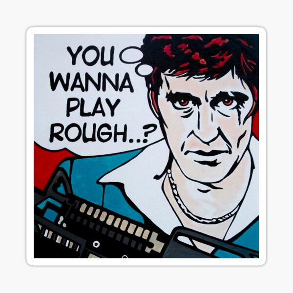 "Scarface" Sticker for Sale by Eldin1100 | Redbubble