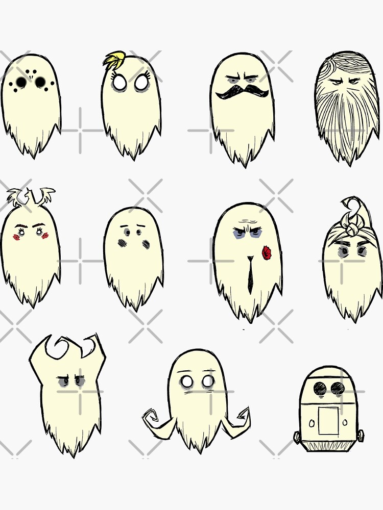 Pegatina «Fantasmas de DST» de Docstre | Redbubble