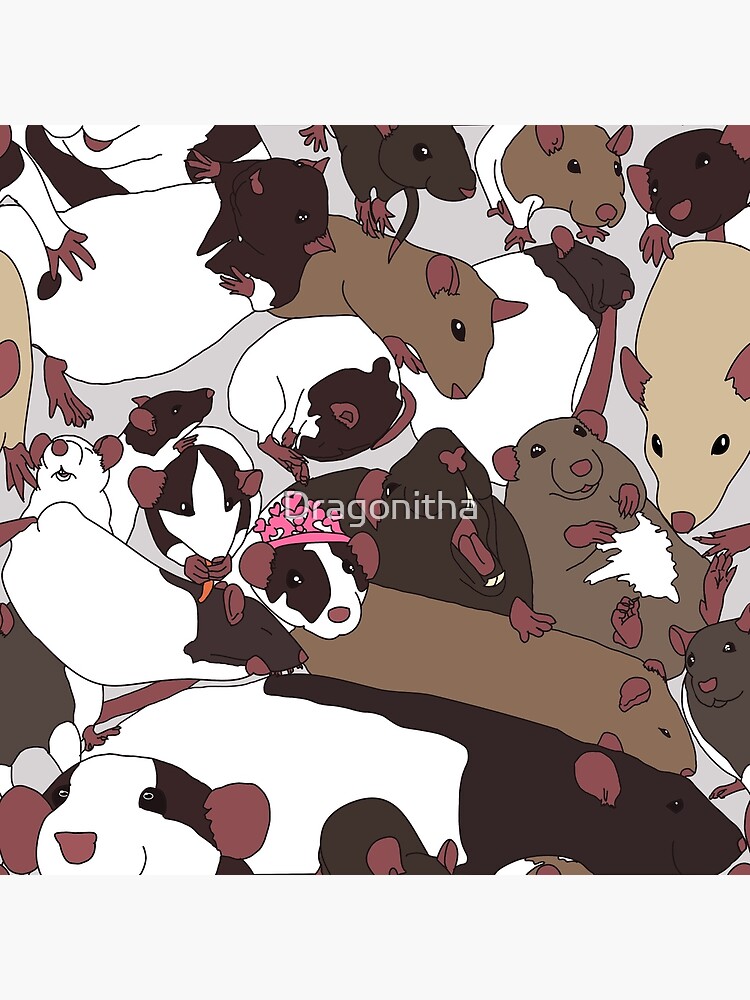 "Rat Collage" Poster for Sale by Dragonitha | Redbubble