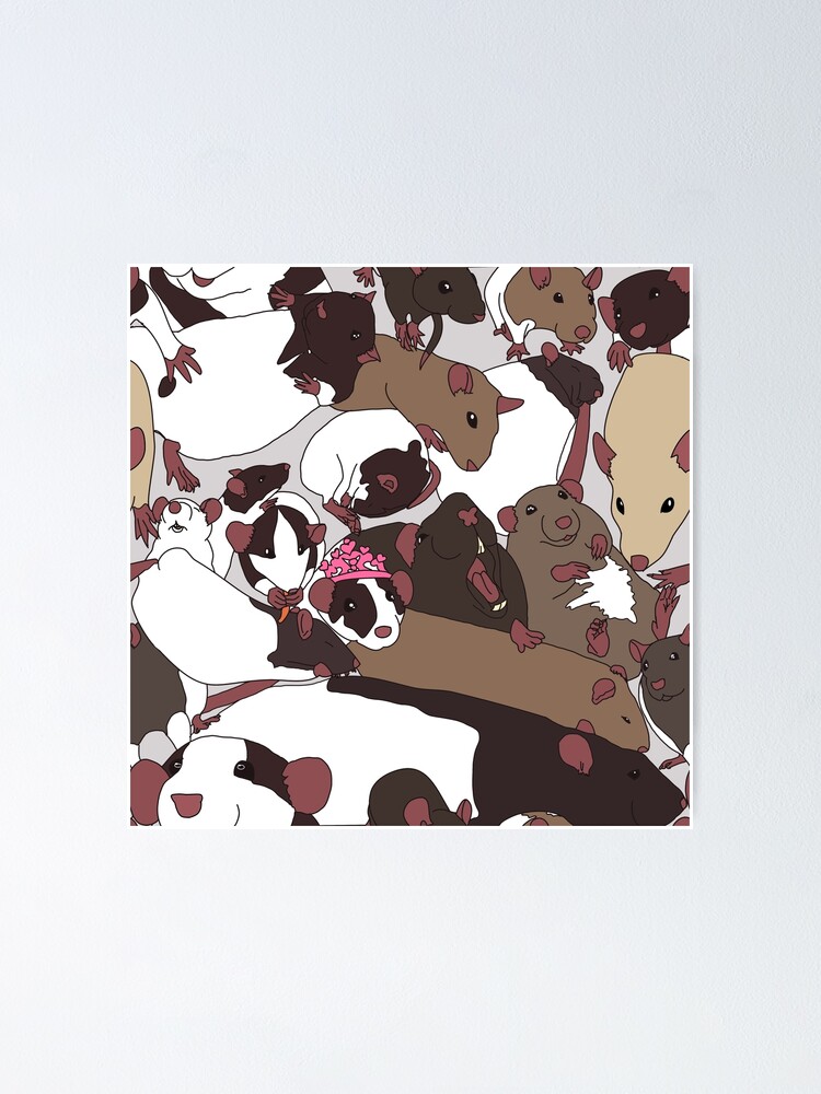 "Rat Collage" Poster for Sale by Dragonitha | Redbubble