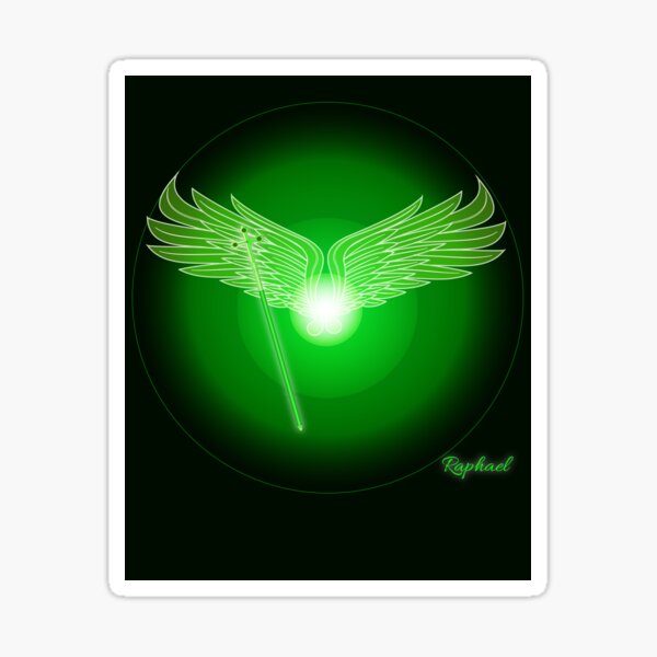 "Archangel Raphael" Sticker for Sale by Plumtree81 | Redbubble