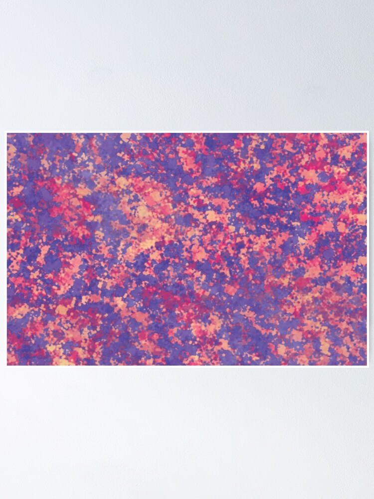 "Navy Blue and Pink Watercolor Paint Splatter Art " Poster for Sale by ...