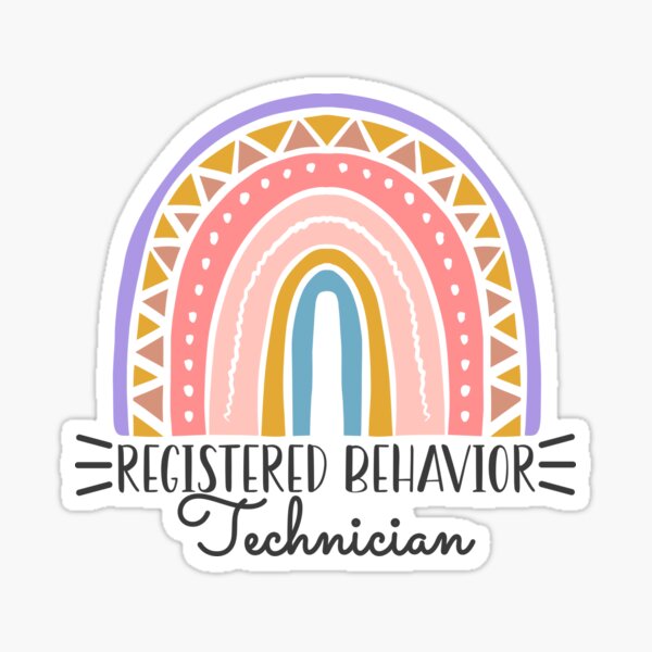 "Registered Behavior Technician" Sticker for Sale by EmbeeGraphics ...
