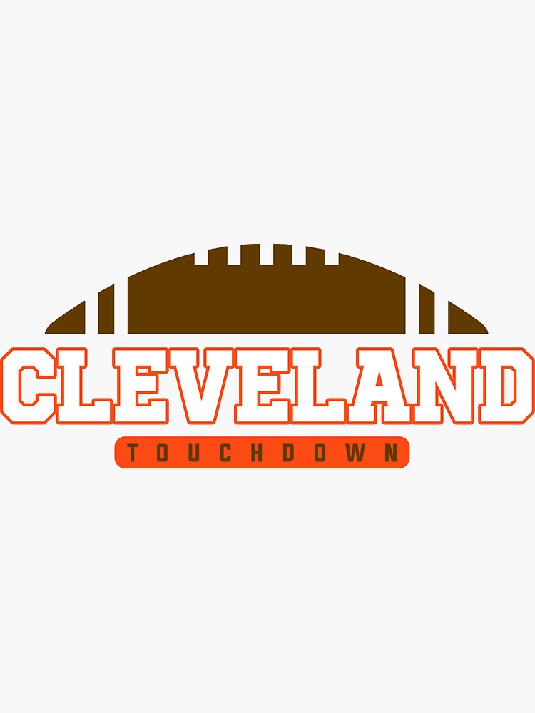 "Cleveland Football Team" Sticker for Sale by igzine | Redbubble