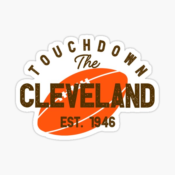 "Cleveland Football Team" Sticker for Sale by igzine | Redbubble