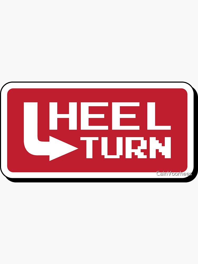 "Heel Turn Road sign | Pro wrestling | MMA | Bloodline" Sticker for ...