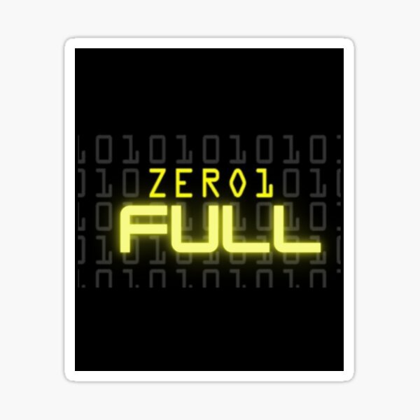 "Zero1 Full, to celebrate the opening of our store." Sticker for Sale ...