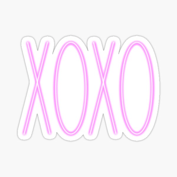 "XOXO Sticker" Sticker for Sale by btreat | Redbubble