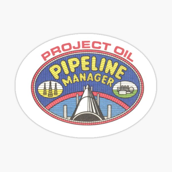 "Project Oil drilling decal pipeline" Sticker for Sale by kustom ...