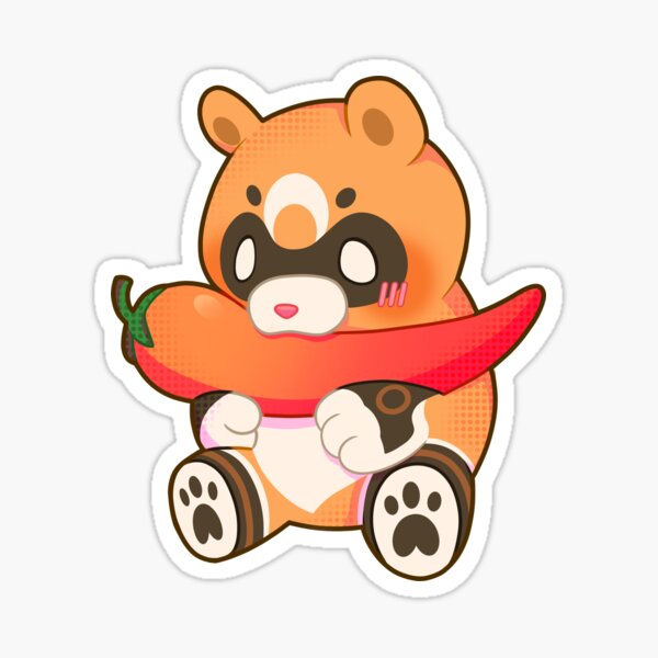 Pegatina «Guoba - Genshin Impact (Naranja)» de AnnaLichter | Redbubble