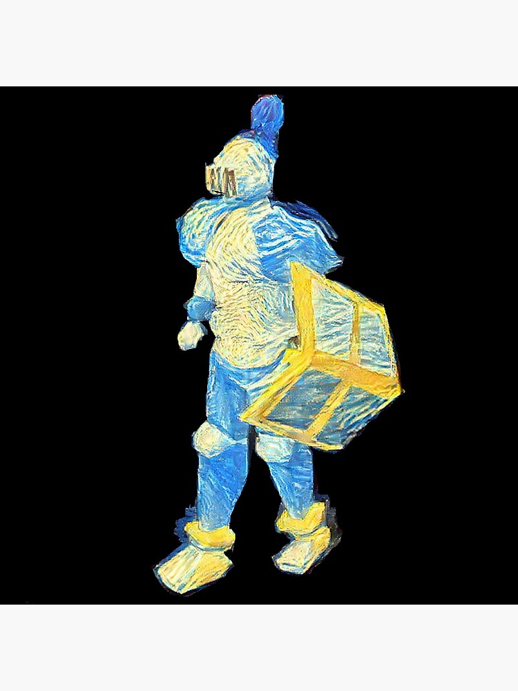 Lámina fotográfica «OSRS Rune Armor Knight Ilustración de la noche ...