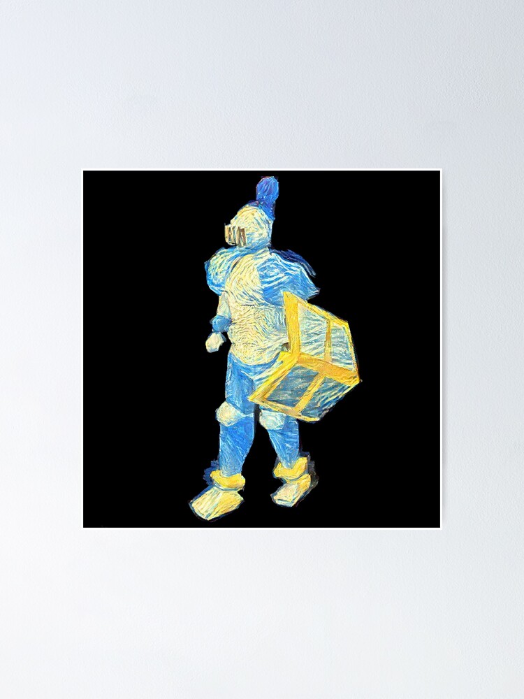 "OSRS Rune Armor Knight Starry Night Illustration" Poster for Sale by ...