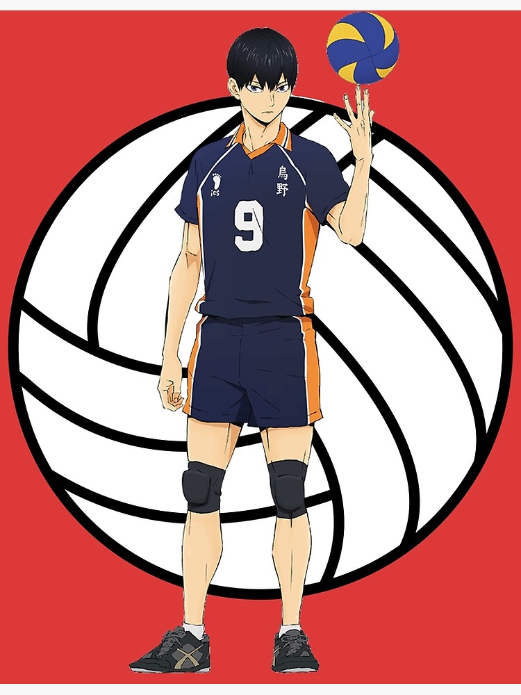 "Tobio Kageyama full body with ball" Art Print by Cartoon-Crazy | Redbubble