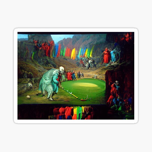 "Mini-Golf Damnation Ultimate Championship" Sticker for Sale by ...