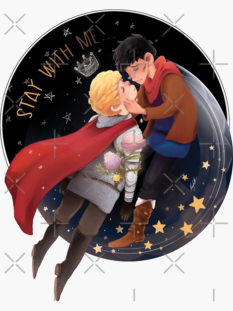 "Stay with me_Merlin" Sticker for Sale by maryluis | Redbubble