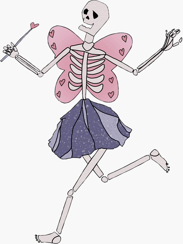 "Fairy Skeleton" Sticker for Sale by yalimeart- | Redbubble